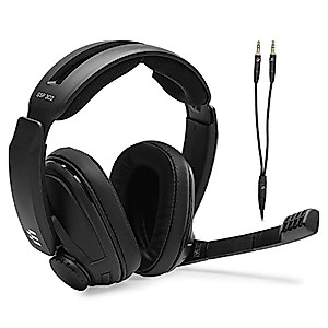 EPOS I Sennheiser GSP 302 Gaming Headset with Noise-Cancelling Mic, Flip-to-Mute, Comfortable Memory Foam Ear Pads, Headphones for PC, Mac, Xbox One, PS4, Nintendo Switch, and Smartphone compatible.