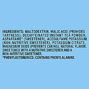 Lipton Diet Iced Tea Mix, Lemon, Decaffenated, Sugar-Free Black Tea Mix, Makes 10 Quarts (Pack of 4)