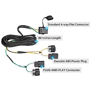 Oyviny Custom 4 Pin 56094 Trailer Wiring Harness for 2010-2017 GMC Terrain/Chevrolet Equinox, Terrain Trailer Hitch Wiring Kit