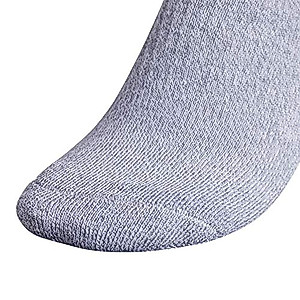 adidas Women's Athletic 6-Pack Show Socks for Secure Fit, Cushioned Comfort, Low Profile, Grey/Bliss Pop/Clear Mint, M