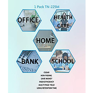 MM MUCH & MORE Compatible Toner Cartridge Replacement for Brother TN-225 TN-225M TN225 TN221 use for HL-3140CW 3150CDW 3170CDW MFC-9130CW DCP-9022CDW Printers (Magenta)