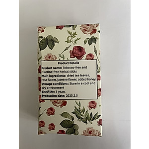 Wild Tea Herbal Cigarettes, Tobacco and Nicotine Free, 4 Packs, 80 Smokes