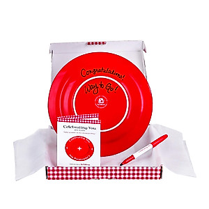Celebrating You Red Plate in custom Gift Box. Birthday Plate, Mother’s Day, Wedding, Anniversary, Holiday Gift, Red Dinner Plate, Quality Personalized Special Red Plate Microwave & Dishwasher Safe