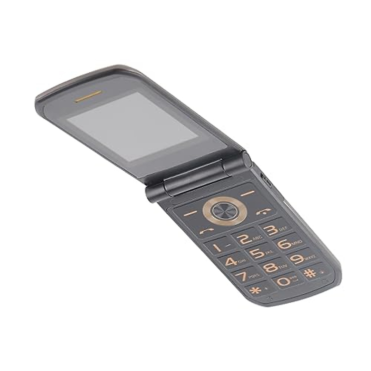 Luqeeg Dual SIM Flip Cell Phone with Dual Screen, 2G Unlocked Flip Phone, Big Button, SOS Function, 4800mAh Battery, LED Flashlight & Loud Sound, Senior Flip Phone for Elderly, Kids