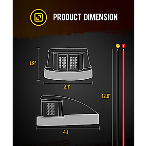 Partsam 1Pcs Marine Boat Bow Lights, 24 LED Red and Green Navigation Light for Vessle Pontoon Yacht Skiff Skeeter