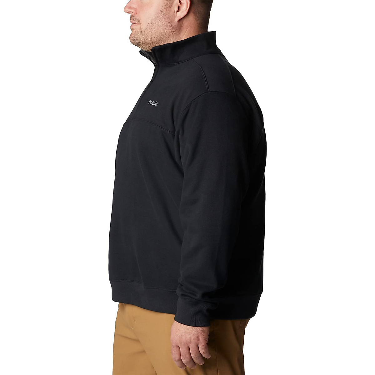 Columbia Mens Hart Mountain II Half Zip Fleece Jacket, Black, XX-Large