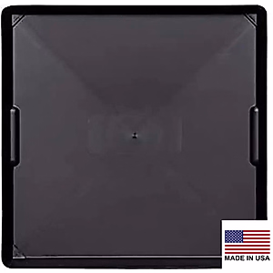 Euhomy Upright freezer, 3.0 Cubic Feet, Single Door Compact Mini Freezer with Reversible Door, Small freezer for Home/Dorms/Apartment/Office (Black) & WirthCo 40092 Drip Tray - Black