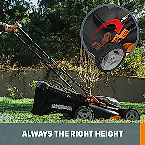 Worx WG743 40V Power Share 4.0Ah 17" Cordless Lawn Mower (Batteries & Charger Included)