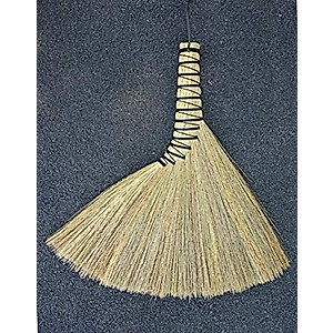 SN SKENNOVA - 11 inch Tall of Handmade Turkey Wing Whisk Broom Handcrafted Daily Wisk Broom for Office, Home, Workshop (11 inch Tall)