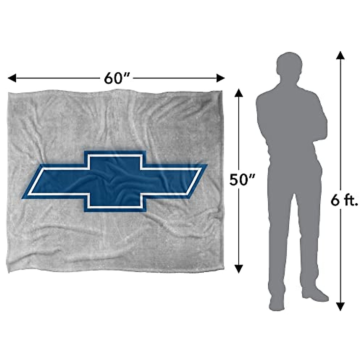 Chevrolet Simple Vintage Bowtie Officially Licensed Silky Touch Super Soft Throw Blanket 50" x 60"