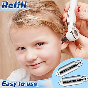 Funtery 2 Pcs Halogen Replacement Bulbs Compatible with Welch Allyn, 3.5v Lamp 06500-u Otoscope Lamp (03100-U)