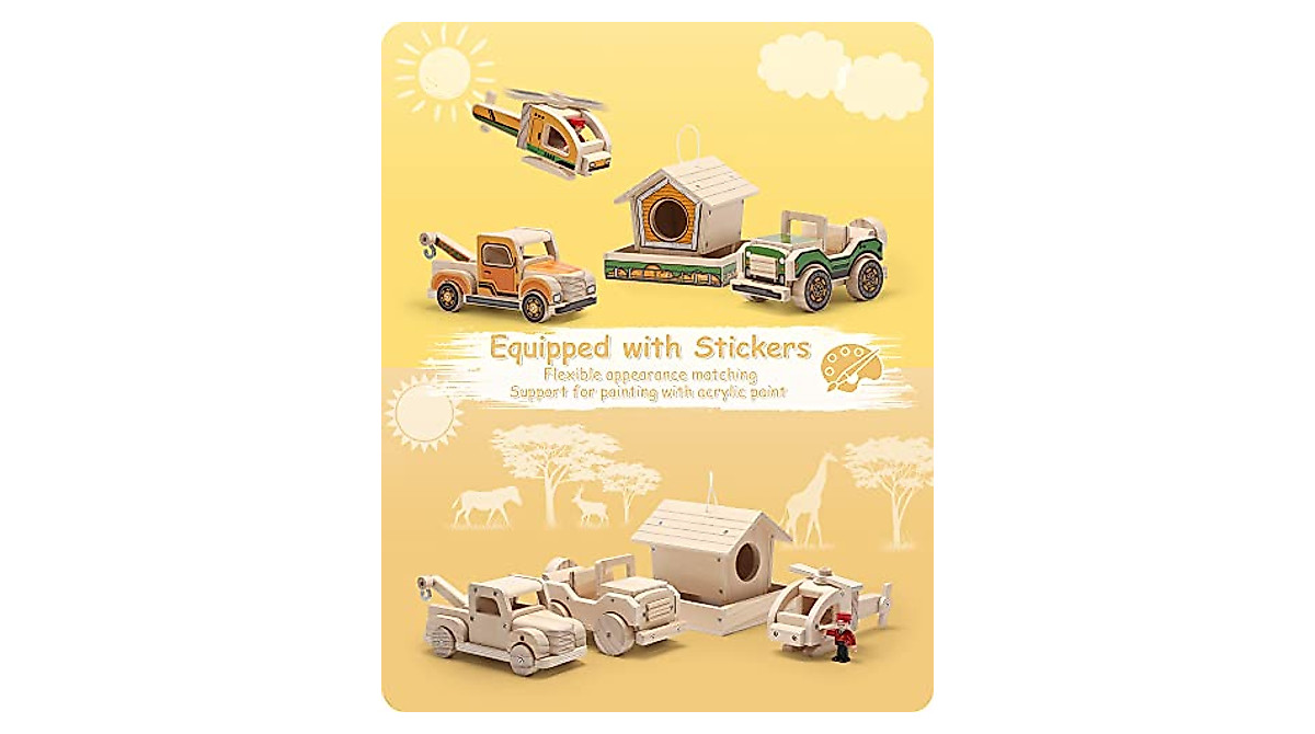 SainSmart Jr. 4-in-1 Woodworking Kit for Kids