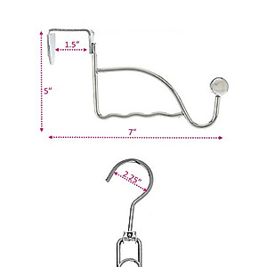 Luxury Purse Hanger Organizer for Over Door/Closet- Max Purse Storage, Handbag Holder Rotates 360, Heavy Duty Chrome Holds 50lbs; Purses, Handbags, Totes, Crossbody, Backpacks, Fanny, Belt Bags