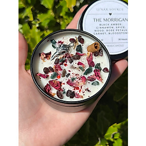 The Morrigan Ritual Candle | Phantom Goddess of War Witchcraft Altar Spell Magic Celtic Deity Gift Scented Intention Devotional Soy Candles