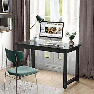 Tribesigns Computer Desk, 47 inch Modern Simple Office Desk Computer Table Study Writing Desk for Home Office, White