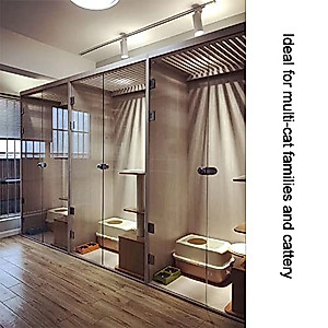 Smart Paws Cat Litter Box,Large Cat Litter Box with Lid,Kitten Litter Box,Cat Box (Coffee)