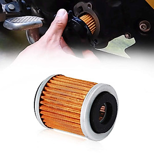 HIFROM Air Filter Element Cleaner with Oil Filter Spark Plug Kit Replacement for 2005-2013 Yamaha Raptor 350 YFM350R Replace 1UY-14451-00-00 1UY134400100
