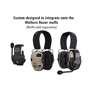 Walker's Razor Walkie Talkie Handsfree Communication Bundle