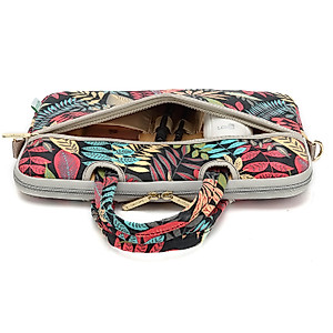 kayond Forest series Black Patten water-resistant Laptop Shoulder Messenger Bag Case Sleeve for 12 Inch 13 Inch Laptop