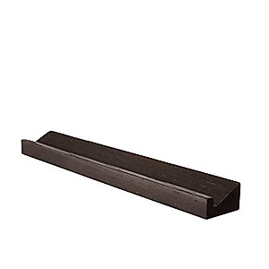 KAIU Vinyl Record Shelf Wall Mount | Easy Installation | Beautiful and Premium Material made from Solid Oak | Slim and Elegant Design for your Home | Easily Swap out Records | Black