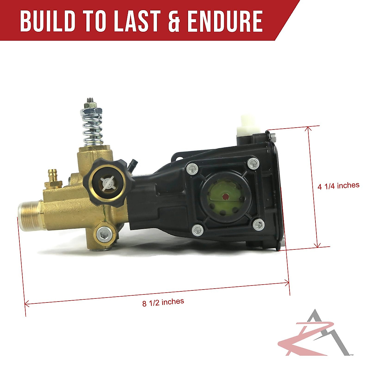 The ROP Shop | 3600 PSI Power Pressure Washer Water Pump, 2.5 GPM, 3/4" Shaft for Honda GX200