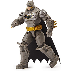DC Batman 2020 Batman Heavy Armor Light Gray with Gold Belt 4-inch Action Figure by Spin Master