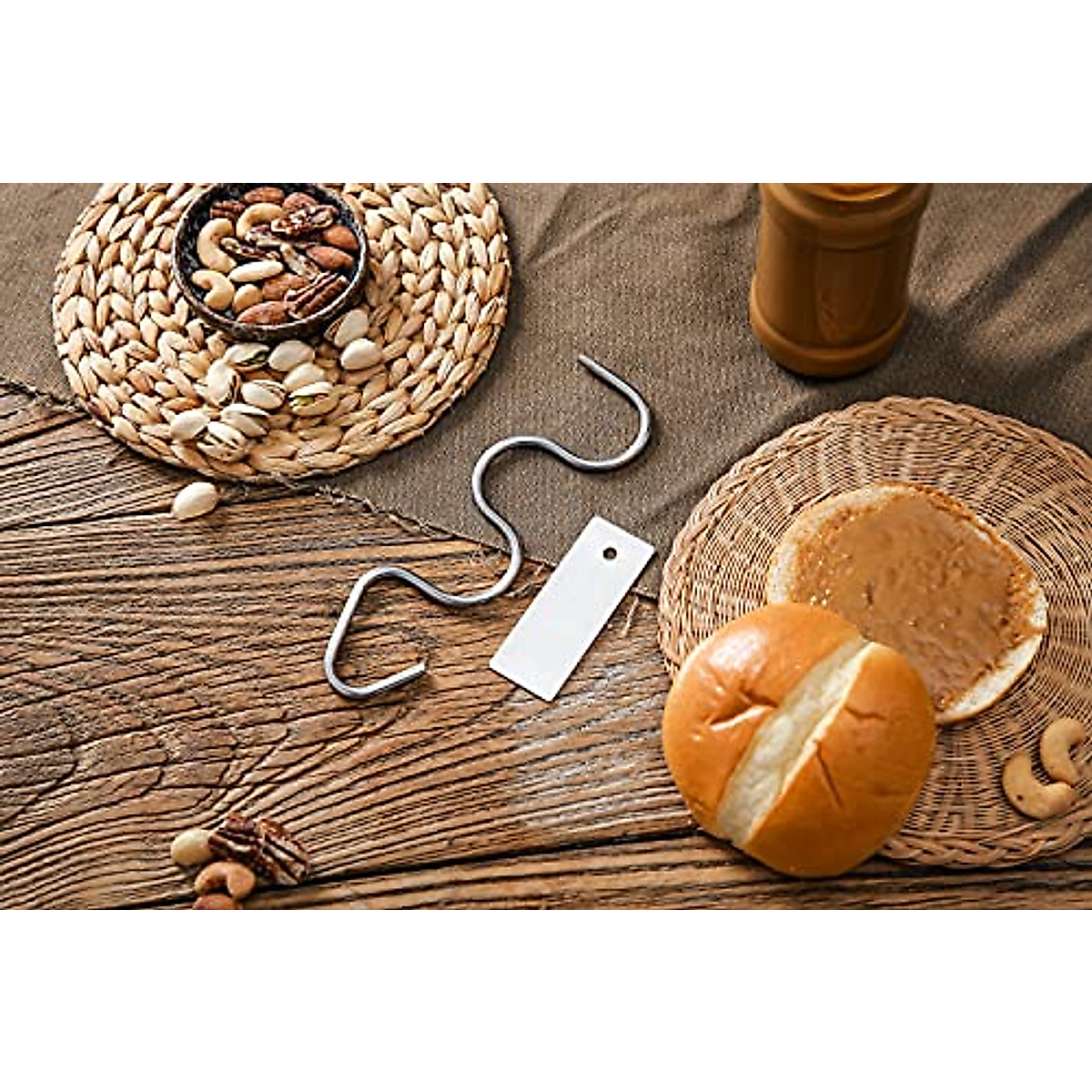 Lervont Natural Peanut Butter Stirrer Fits 12-30 oz Jars | Stainless Steel | for Mixing Various Butter & Jam