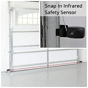 SKYLINK ATR-1722C 3/4 HPF Garage Door Opener with Extremely Quiet DC Motor, White