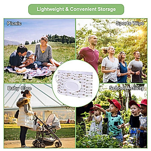 TORASO Large Size, 2 PCS Baby Wipes Dispenser with Lid and 2 PCS Pouch with Lid, Baby Wipe Holder Keeps Wipes Fresh Simple Style Wipe Container Regular Storage Case Box (GN,WH+2,Large)