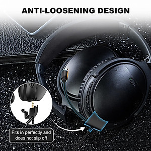 Gneinour QC45 Boom Mic Compatible with Bose QuietComfort 45 Noise Cancelling Headphone, Boom Microphone Cable with Mute Switch for PS4, PS5, PC, Xbox One Controller, 4ft