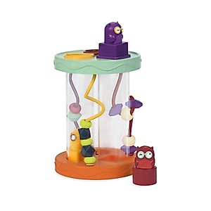 B. toys- B. baby – Baby Shape Sorter – Sorting Toy with 3 Owls – Colorful Shapes, Bead Maze & Fun Sounds – Developmental & Educational Game for Babies & Toddlers –Hooty-Hoo - 10 Months +