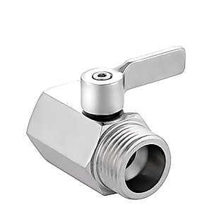 Walkinginrain Stainless Steel Garden Hose Shut Off Valve,3/4" GHT Female × 3/4" GHT Male