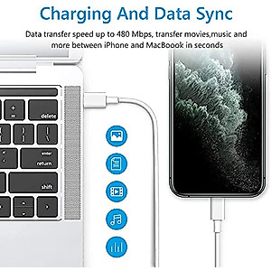 iPhone Fast Charger, Amoner 20W USB C Wall Charger with 3FT USB C to Lightning Cable MFi Certified Fast USB-C PD Charger for iPhone 12 12mini 12Pro 11 Pro SE XR XS Max X 8 Plus iPad Pro iPad Air