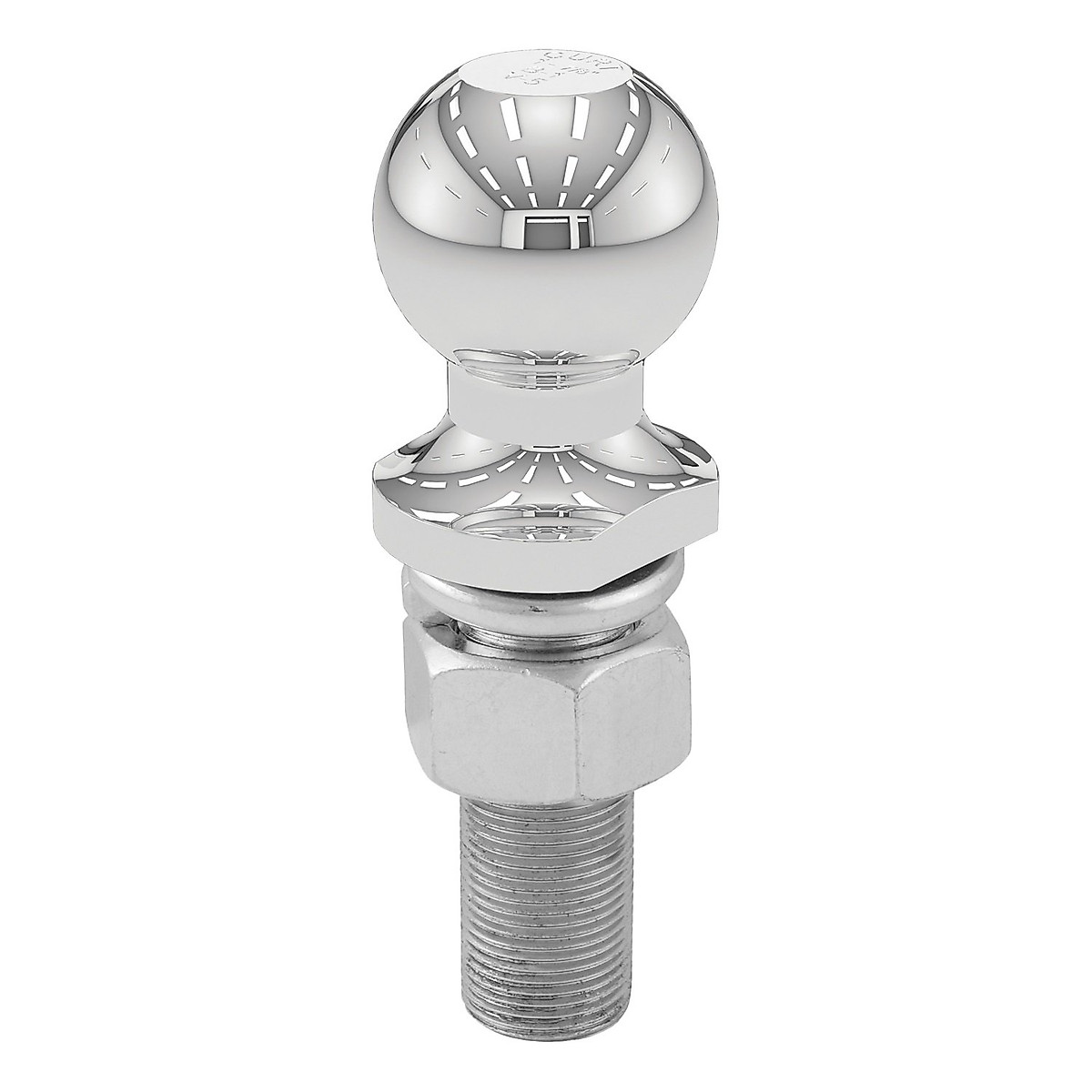 CURT 40017 Chrome Trailer Hitch Ball, 3,500 lbs, 1-7/8-Inch Diameter, 1 x 3-Inch Shank