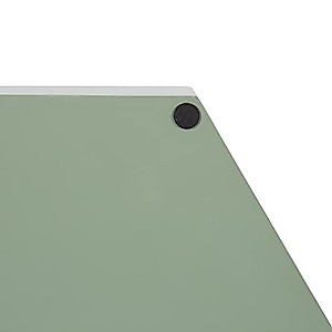 Kate and Laurel Lipton Modern Hexagon Tray, 18 x 18, Sage Green with Gold Handles, Midcentury Decorative Serving Tray for Storage and Display in Living Room Decor Scheme