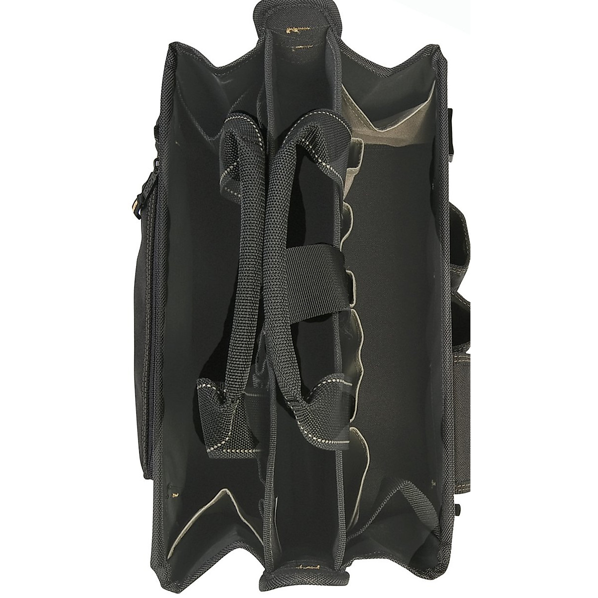 CLC Custom LeatherCraft 1529 16 In. Center Tray Tool Bag, 16 Pocket