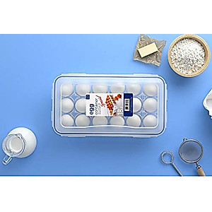 LocknLock Egg Storer with 18 Holes, 32 x 17.5 x 32 cm, Clear