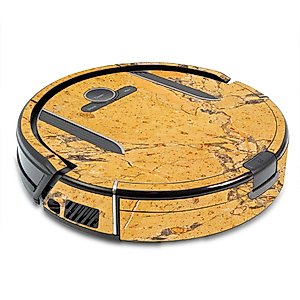 MightySkins Skin Compatible with Shark Ion Robot R85 Vacuum - Saffron Marble | Protective, Durable, and Unique Vinyl Decal wrap Cover | Easy to Apply, Remove, and Change Styles | Made in The USA