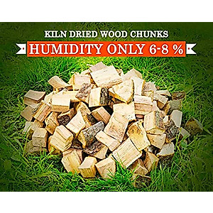 Fire Starter 60+ pc XXL Size - Сharcoal fire Starters - Better Than Lighter Cubes and Firestarter Squares and Zorestar Apple Wood Chunks - 10-12lb of Smoking Wood for Grilling and BBQ