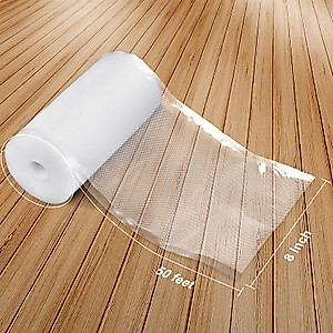 Vaakas Vacuum Sealer Bags Rolls 8" x 50' 2 Rolls For Food Saver,Seal a Meal, Weston. Commercial Grade, BPA Free,Great for vac storage Bags, Meal Prep with sous vide