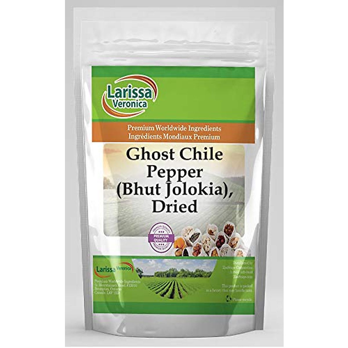 Ghost Chile Pepper (Bhut Jolokia), Dried (4 oz, ZIN: 526716)