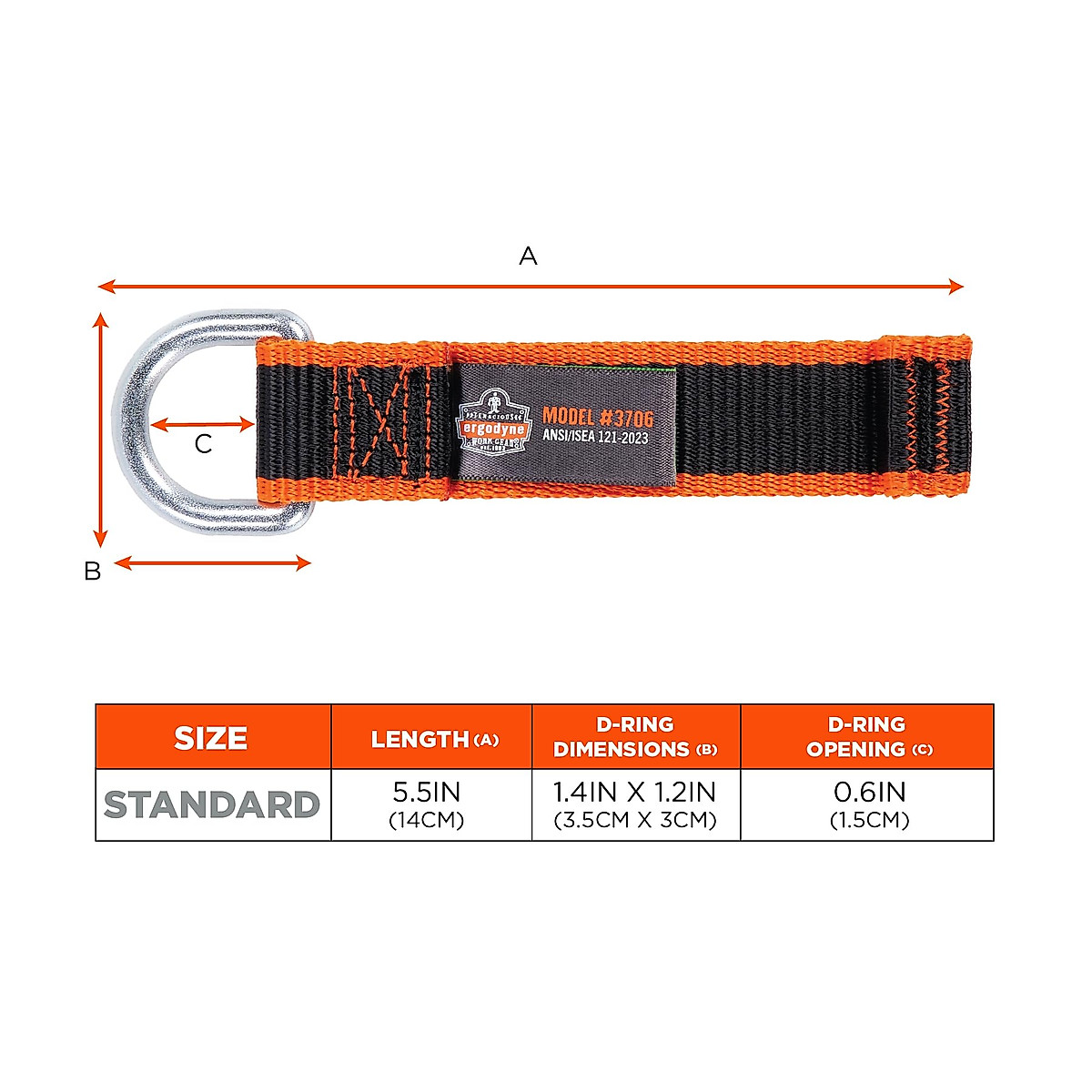 Ergodyne Squids 3706 Tool Tethering Attachment for Hand Tools, 5lbs Weight Rating, 3-Pack