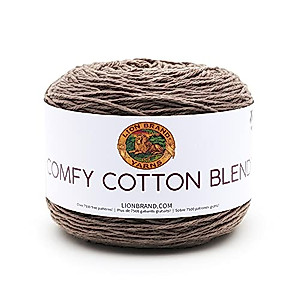 Lion Brand Yarn (1 Skein) Touch of Alpaca Yarn, Jade, Mochaccino, 1 Pack