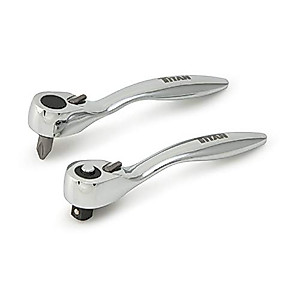 Titan 11203 2-Piece Offset Micro Ratcheting Bit Driver and Ratchet Set