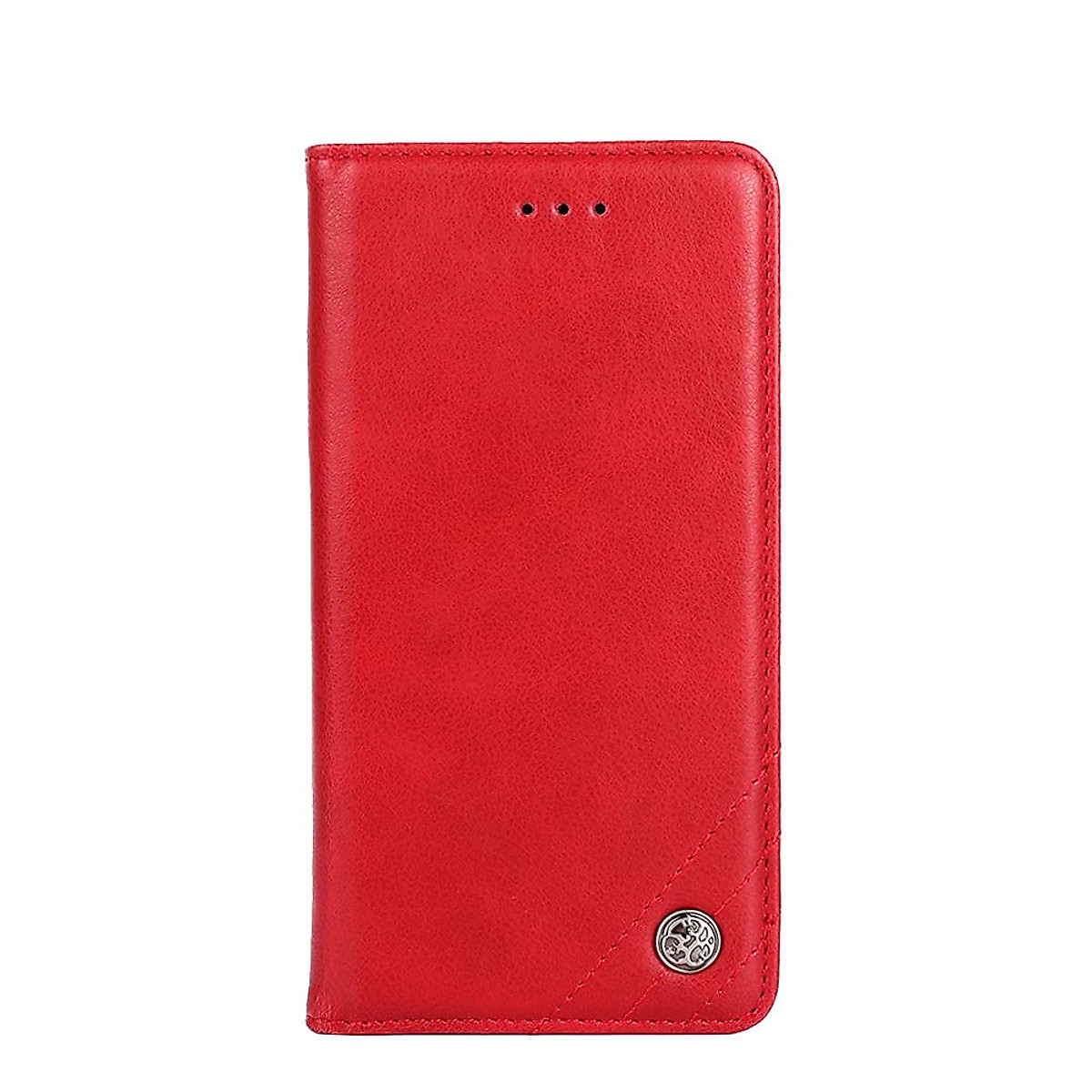 Fansipro Wallet Folio Case for Oppo Reno 2 Z, Premium PU Leather Slim Fit Cover for Reno 2 Z, 3 Card Slots, Align Cutouts, Red