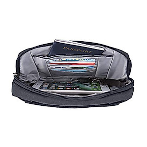 Travelon Anti-Theft Metro Convertible Sm. Cross Body Bag, Navy Heather, One Size