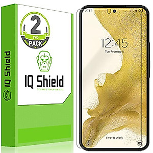 IQShield Screen Protector Compatible with Samsung Galaxy S23 5G (2-Pack) Anti-Bubble Clear TPU Film