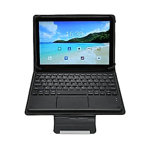 DAUERHAFT Gaming Tablet, 8GB RAM 256GB ROM Dual Camera 10.1in FHD HD Tablet Aluminum Alloy with Keyboard for Family (US Plug)