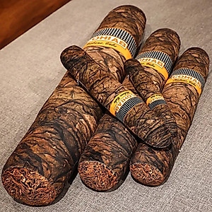 pangcangshu Realistic Cigar Plush Toys Stuffed Pillow Cigarette Plush Sleeping Cushion Home Decor Boyfriend Birthday Easter, Thanksgiving, Christmas, New Year's Gifts (30cm/11.8 inch)