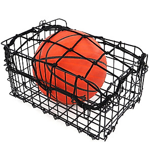 MAKELEN Folding Rear Bicycle Basket Steel Oversized Black